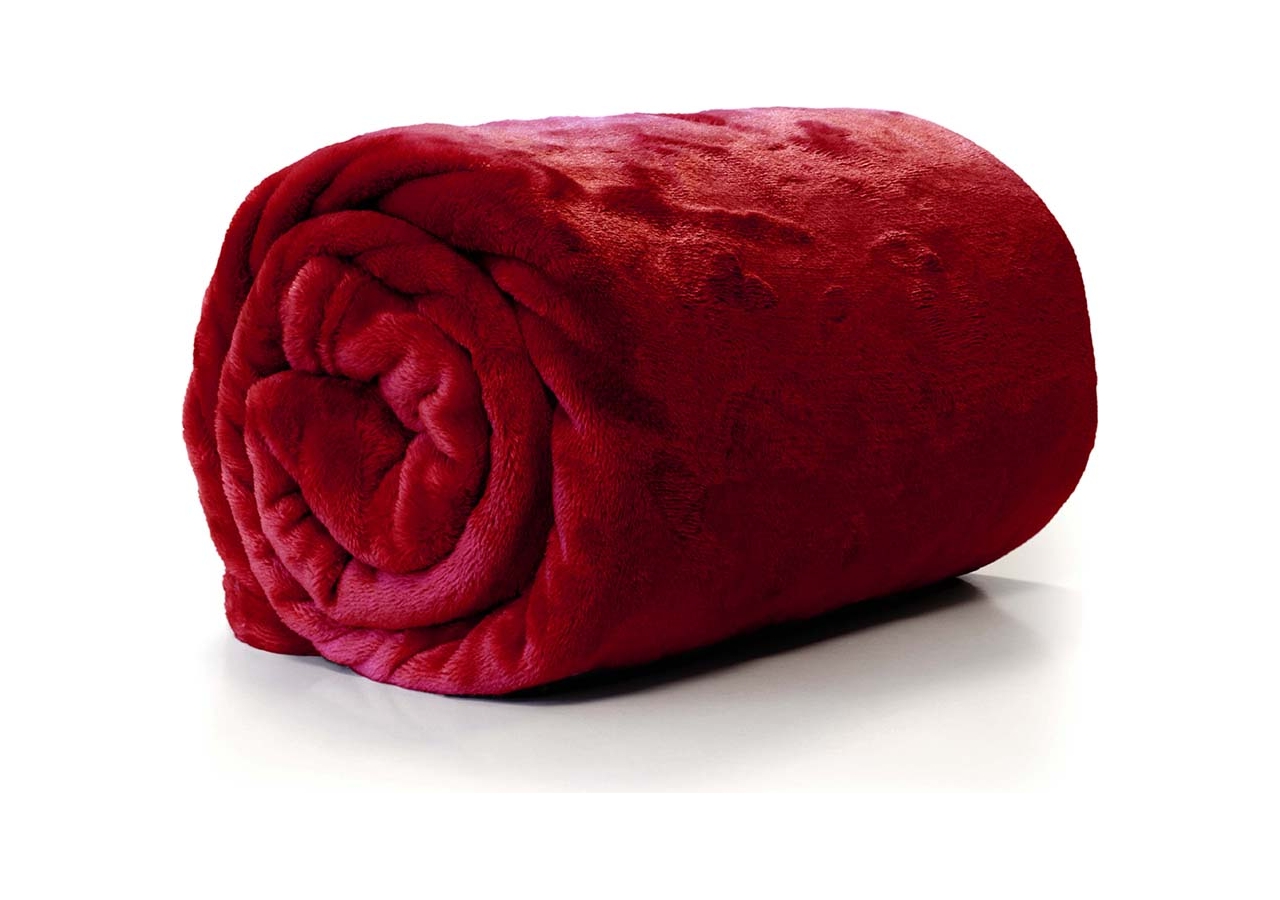 Coperta teddy rossa