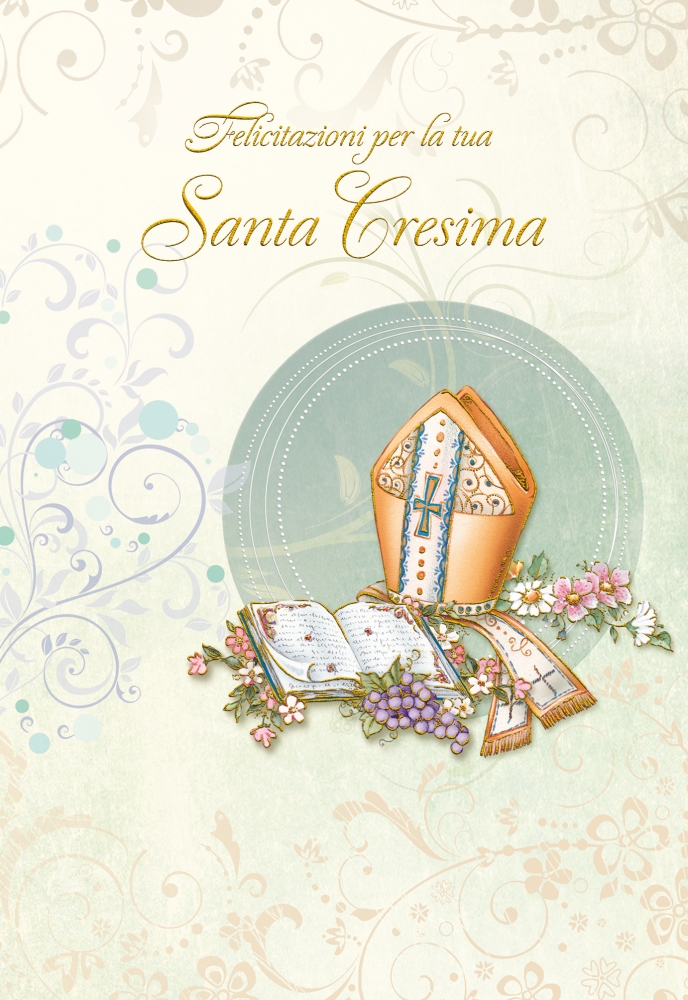 Biglietto santa cresima